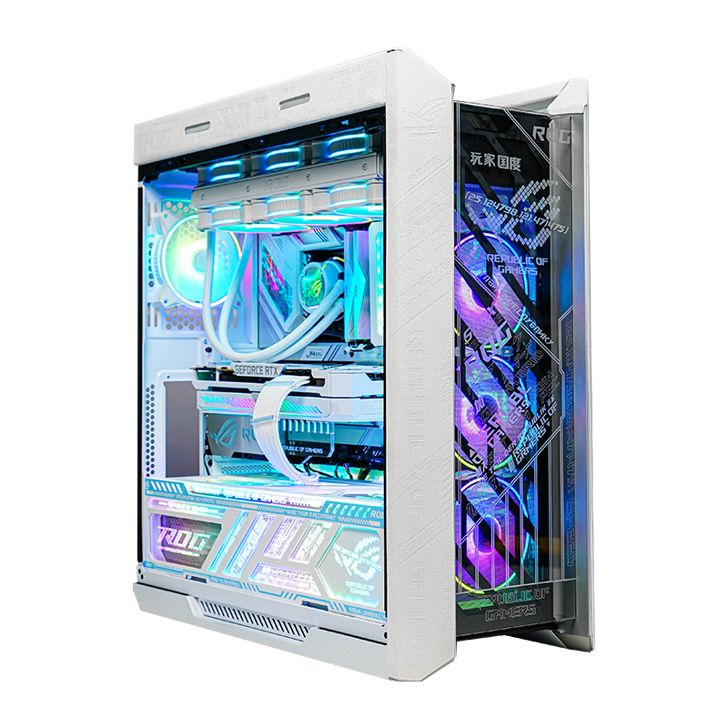 Helios Custom RGB plate ROG White+ Skin (Helios case and components no ...